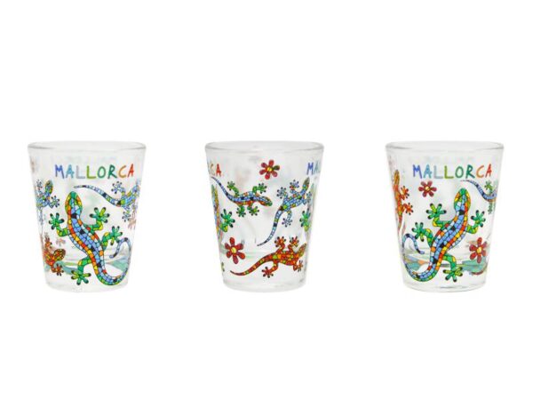 Glass Shot Glass. Salamander. Mallorca. | Olé Mosaic