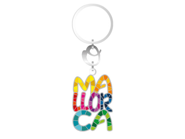 Metal Keychain. Mallorca. Mosaic. | Olé Mosaic